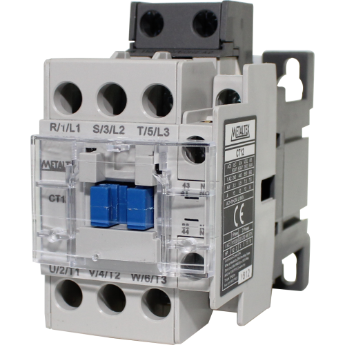 CT12-H5-311 - Contactor trifásico 13A AC3 Bobina 110VAC + 1NO + 1NC